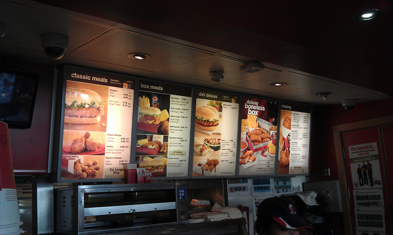 kfc-menu-boards | Eclipse Digital Media