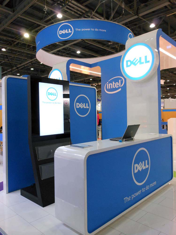 40" Freestanding Digital Poster Display with Integrated Literature ...