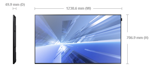 55" Samsung Smart Signage Platform Digital Signage Display - DM55D ...